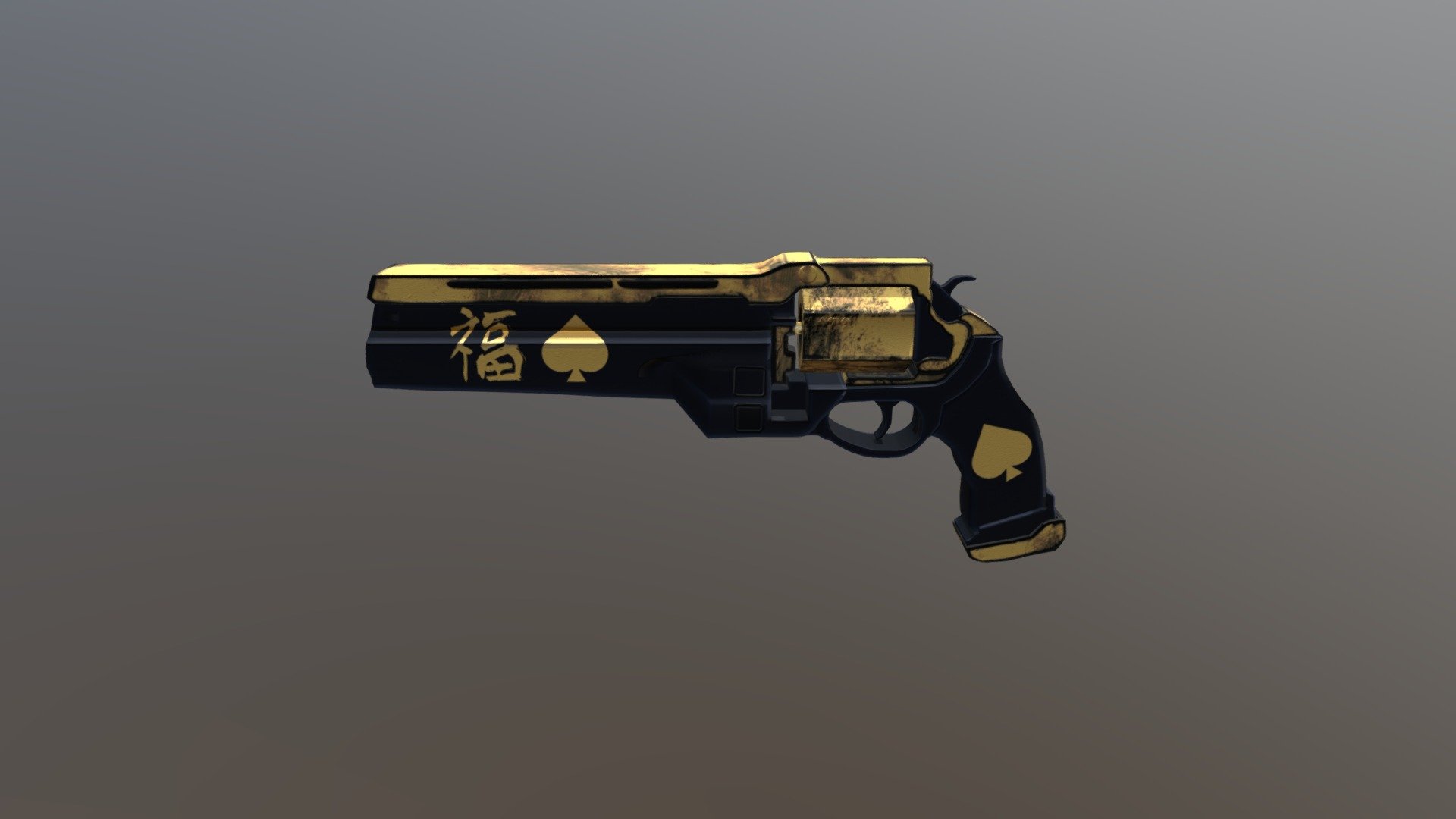 Final Golden Gun Fbx - 3D model by k.i.n.d.r.e.d [5b09f2b] - Sketchfab