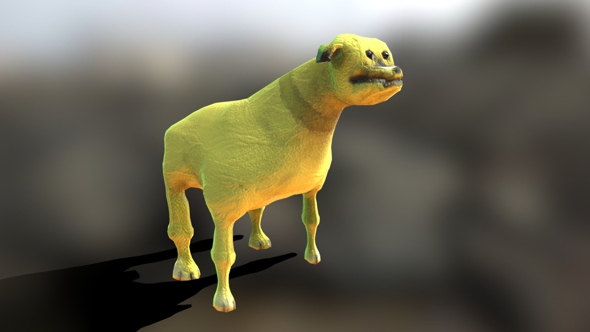 Yellow CowDog - Download Free 3D model by dpgb feat. Tom Trottel ...