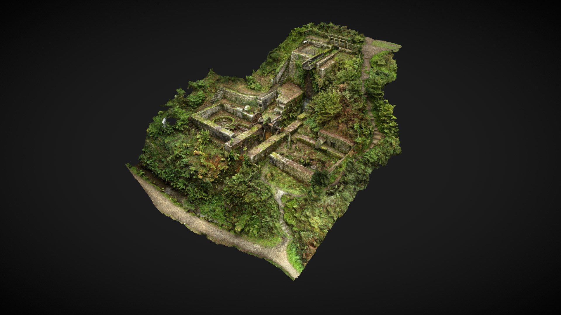 Carmears Wheel Pit - Luxulyan Valley - Cornwall - 3D model by 3deep ...