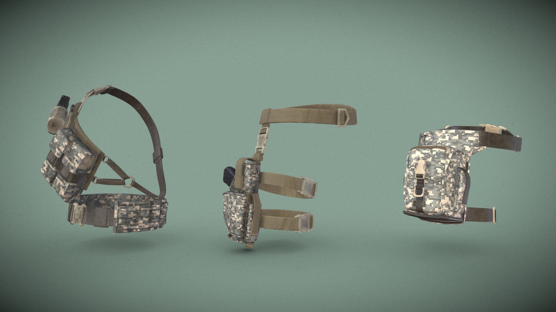 Tactical Holster Pack - Download Free 3D model by Neslihan Çakmak ...
