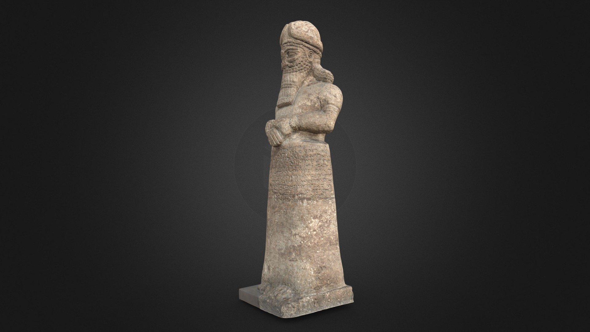 Statue, Neo-Assyrian, Temple of Nabu - Download Free 3D model by The ...
