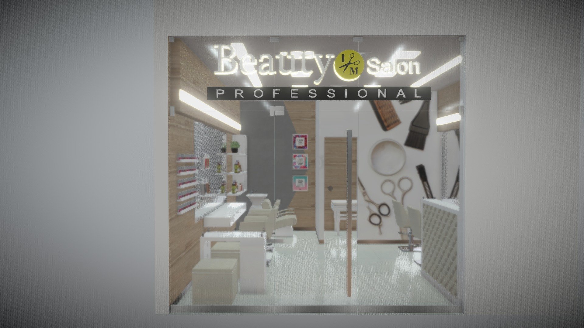 Hair Salon Proposal 1 - 3D model by Koistudio MIAMI (@redesignstudio ...