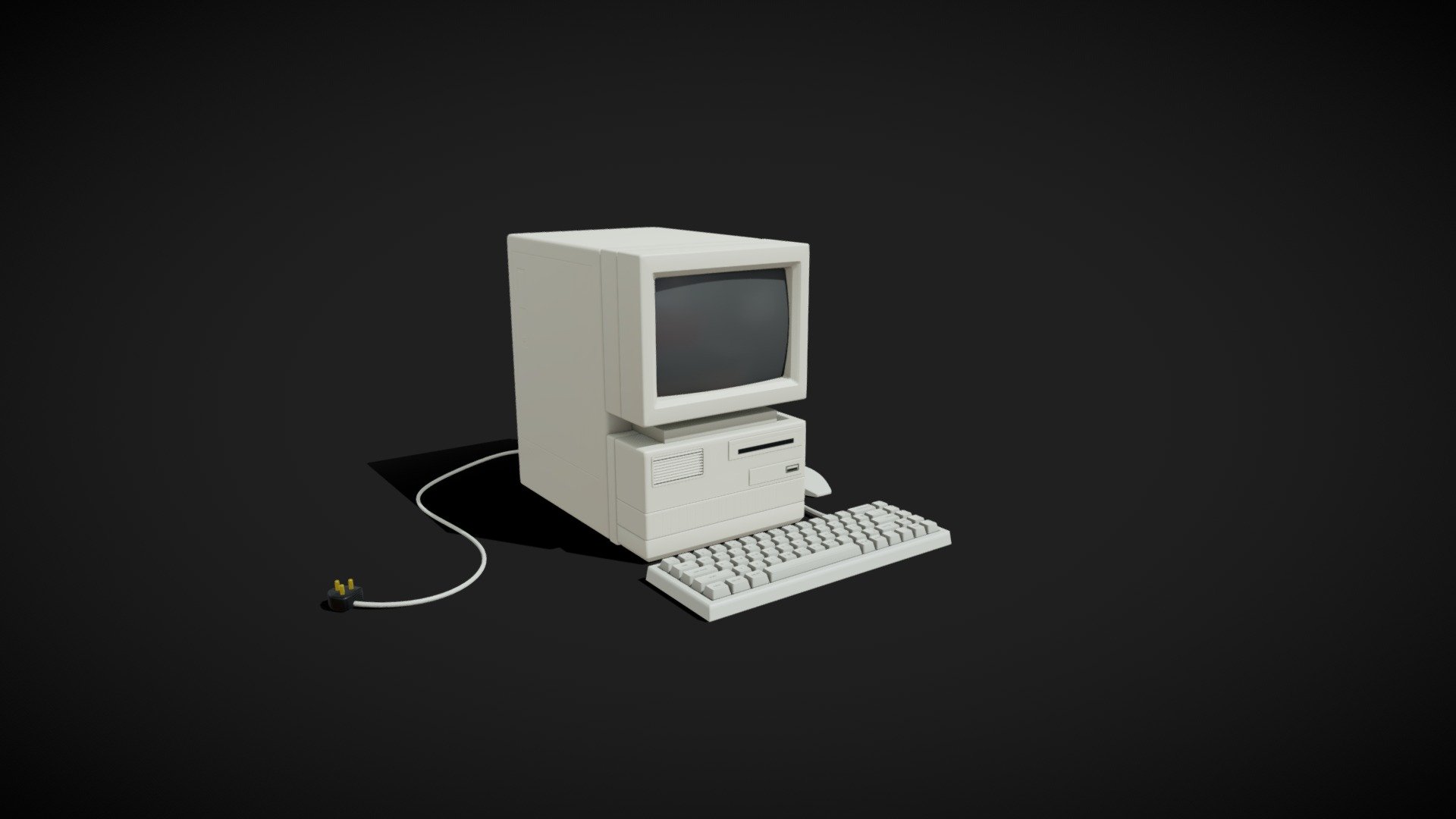 Old Computer 2000s - Download Free 3D model by Clipping Path Studio ...