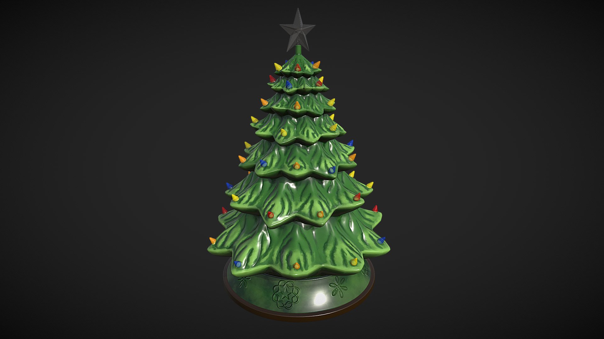 Christmas Tree Statue - 3D model by Marcus Kennedy (@marcusalkennedy ...