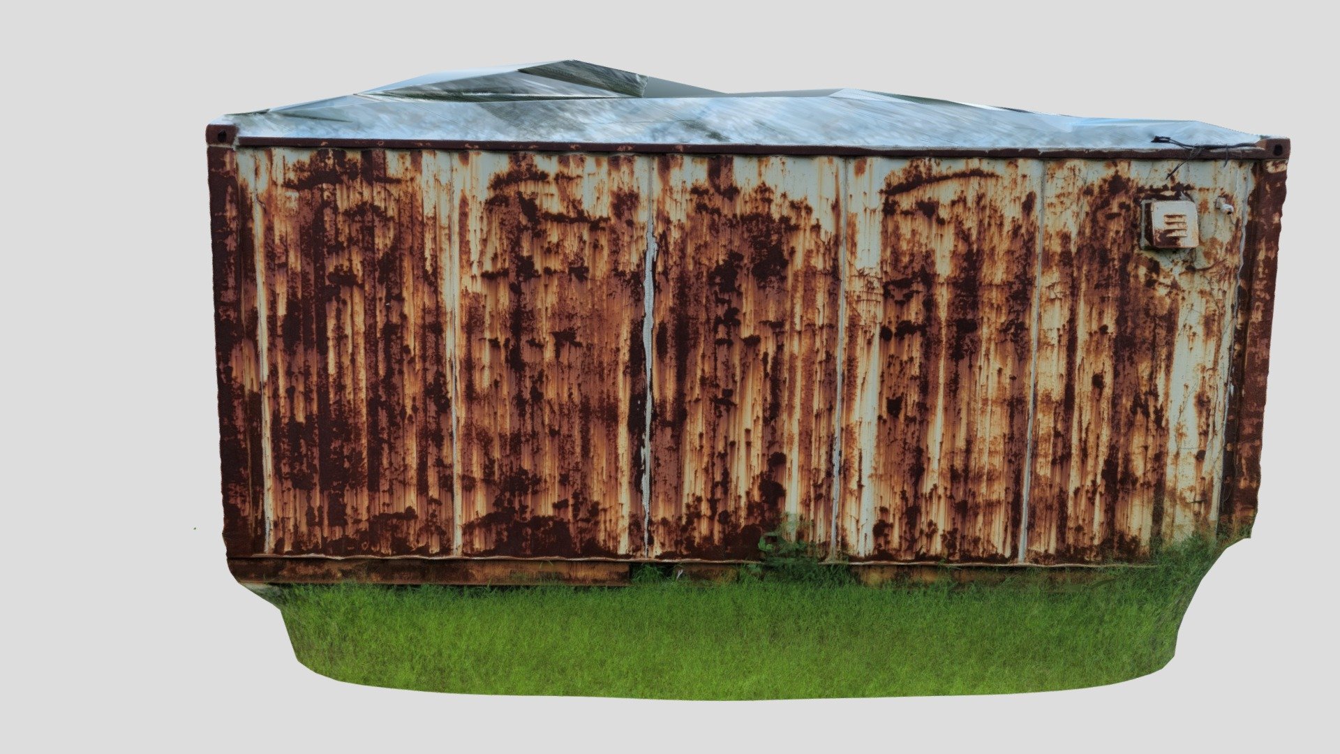 [PS]녹슨 컨테이너. rusted container - 3D model by jusarang [5b168a9] - Sketchfab