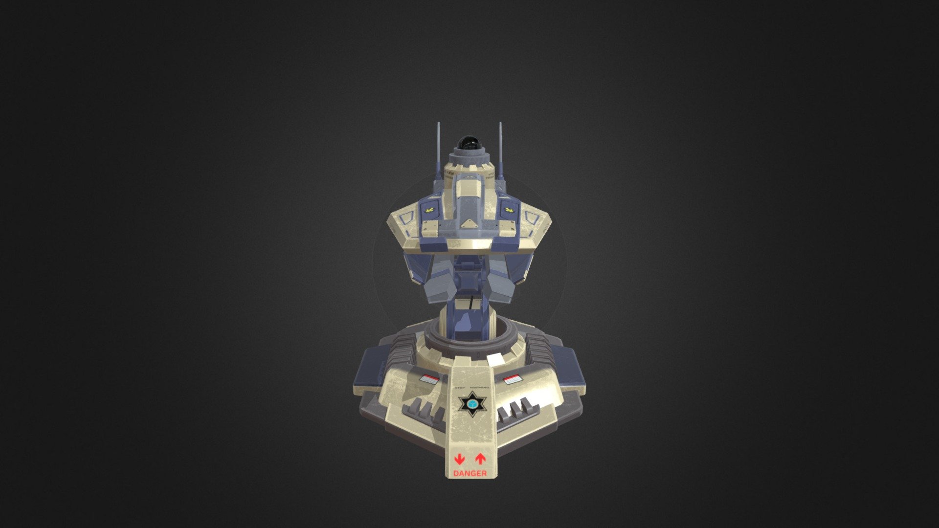 turret - 3D model by Badal saxena (@Bsaxena9810) [5b182bc] - Sketchfab