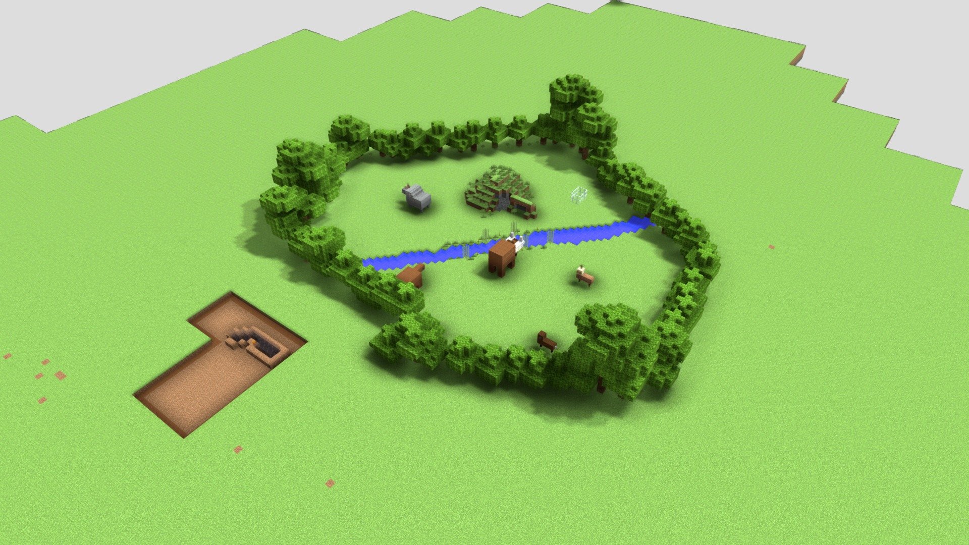 PalaeoPixels Minecraft World - 3D model by DigVentures [5b1899c ...