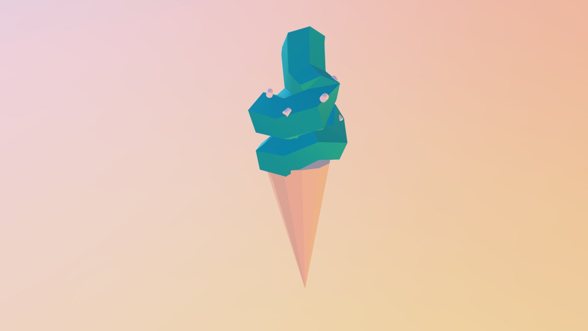 Ice cream - 3D model by Steren [5b18df1] - Sketchfab