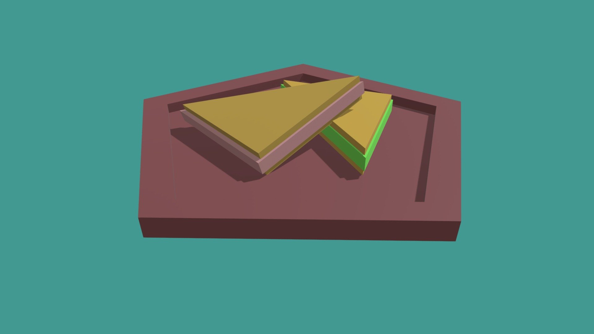 Cats Commit Café Chaos Low-Poly Sandwich - Download Free 3D model by ...