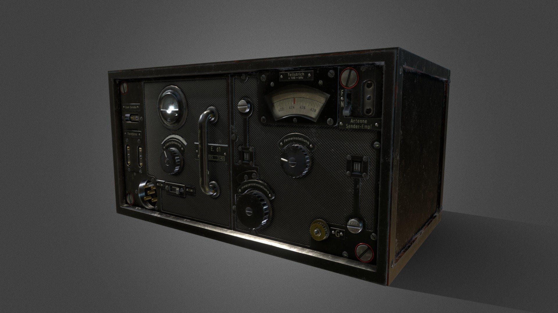 WW2 Radio - 3D model by Maxime Hubin (@maxime_hubin) [5b195dd] - Sketchfab