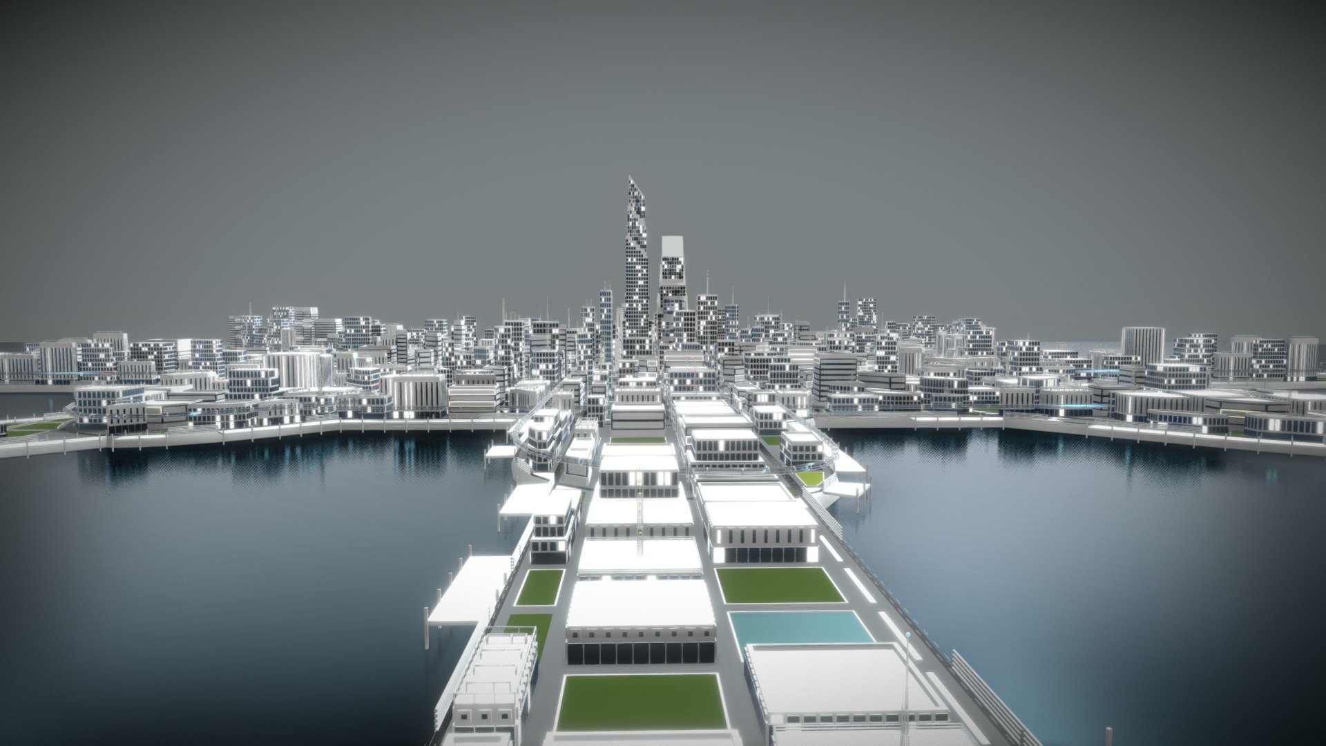 Sci-Fi City 3008 - Buy Royalty Free 3D model by Giimann [5b1a11b ...