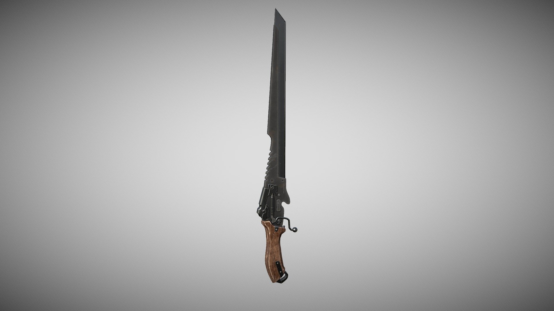 Low Poly sword in the style of Dishonored - 3D model by Chumak ...