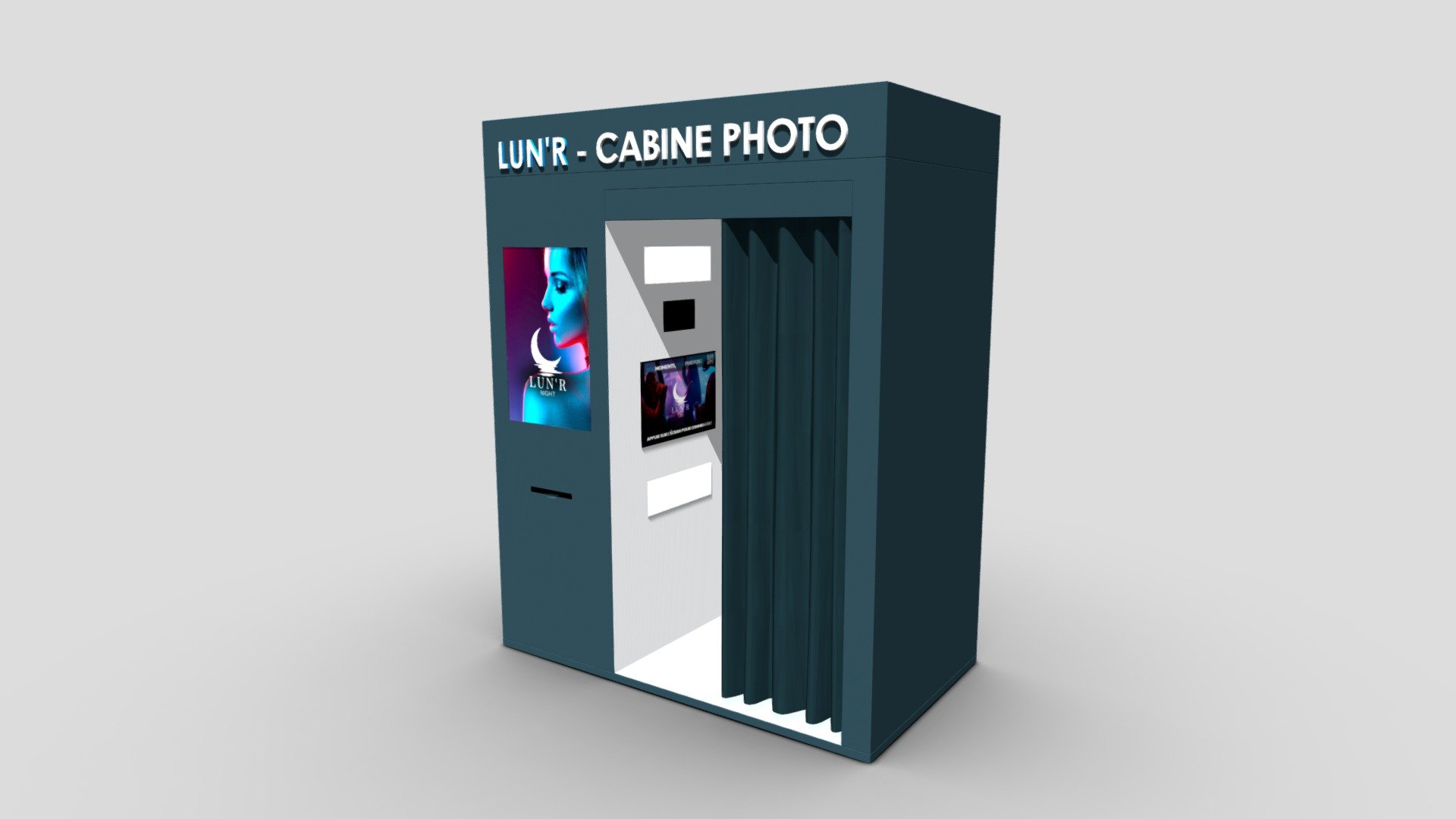 LUN'R Cabine Photo Booth - 3D model by SHU JON (@nishat39787) [5b1b1c5 ...
