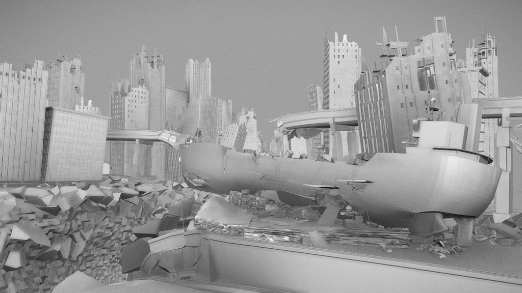 "Stranded" | Ambient Occlusion - Download Free 3D model by Jakob ...