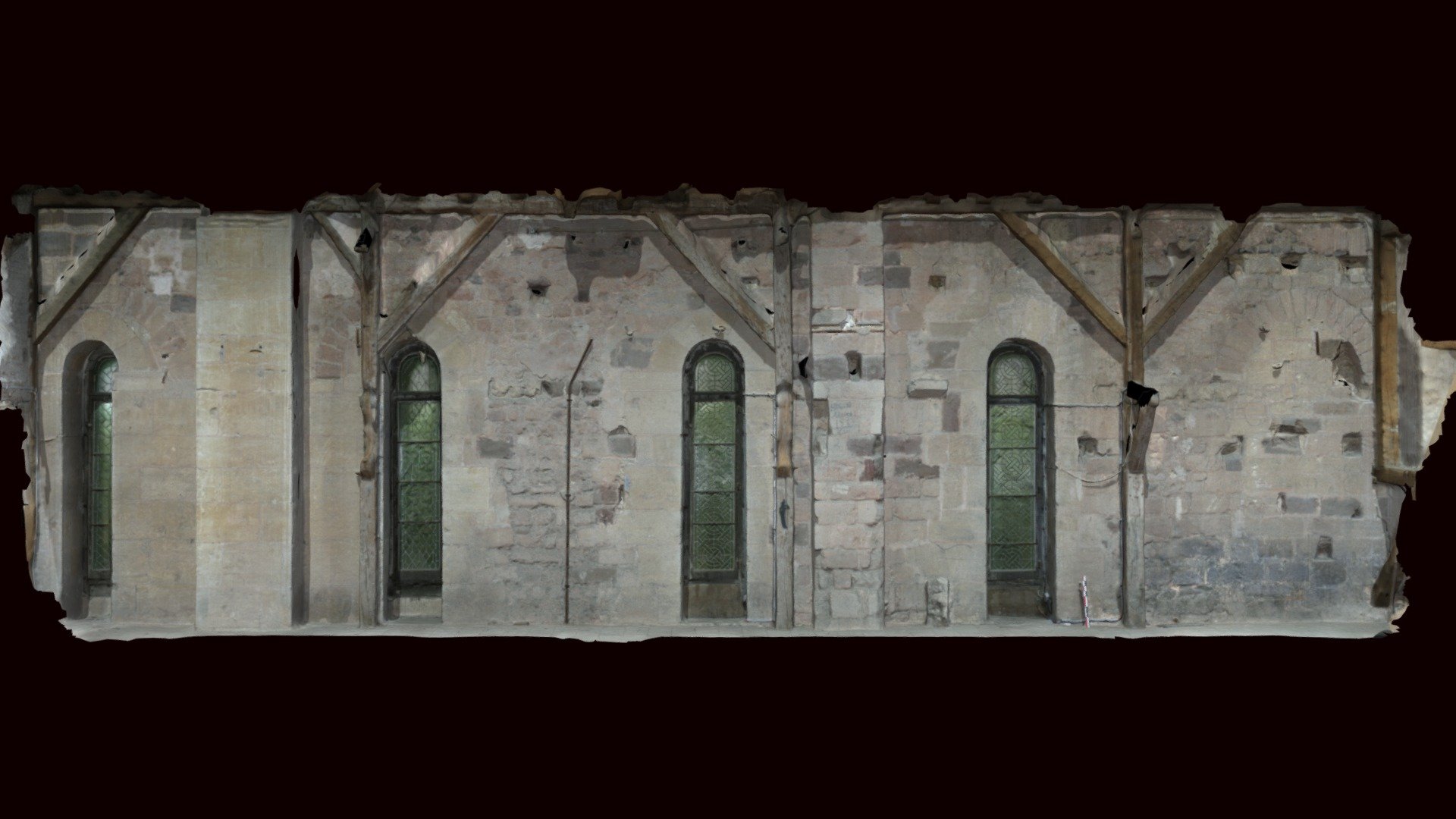 Revers, mur sud, vaisseau central, Le Mans - Download Free 3D model by ...