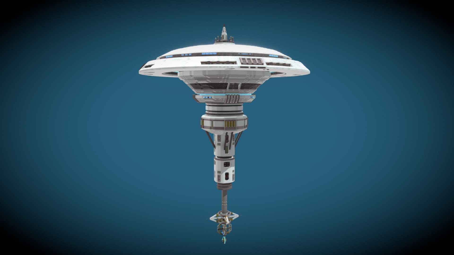 Chopin II Deep Space Station [Star Trek] - Download Free 3D model by ...