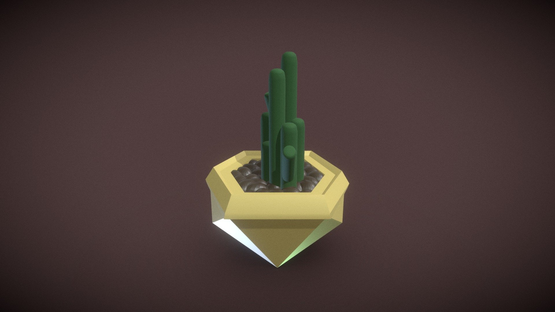 Lowpoly Cactus - Download Free 3D model by Michinata [5b1ea87] - Sketchfab