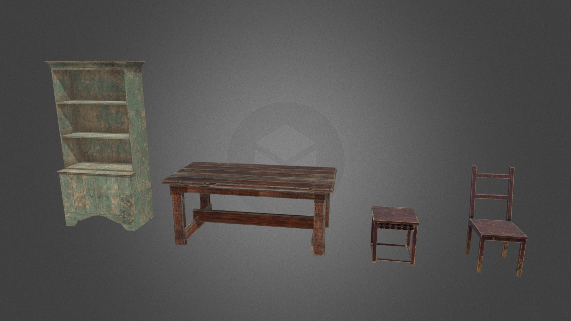 old furniture - 3D model by AllenZ (@IPmovie) [5b1ec23] - Sketchfab