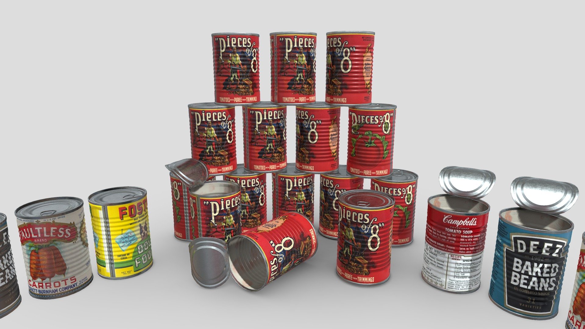 Conservation Cans - Buy Royalty Free 3D model by Saandy [5b22234 ...