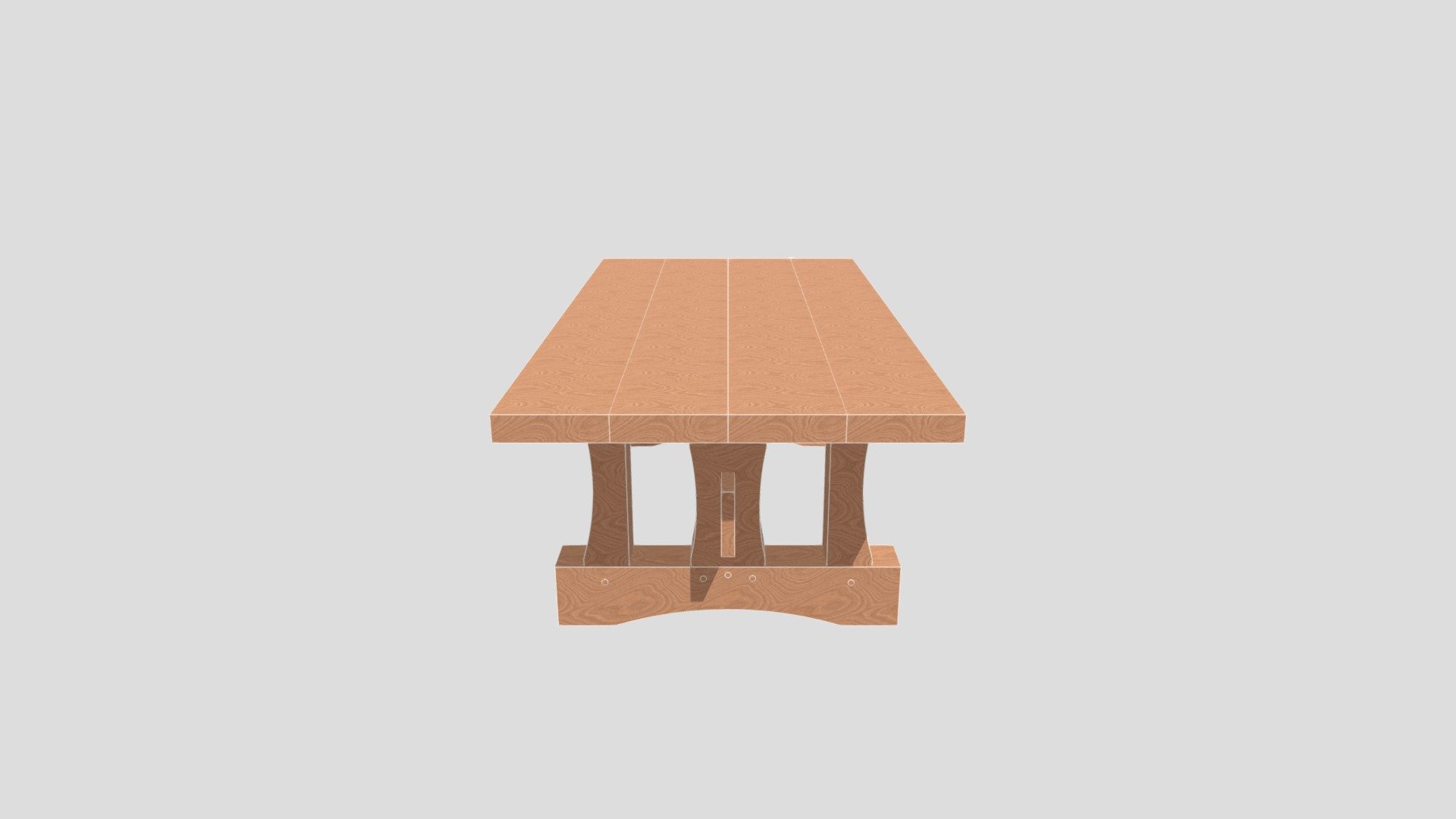 Table Model w/ Curves - 3D model by BIGWOOD [5b244b0] - Sketchfab