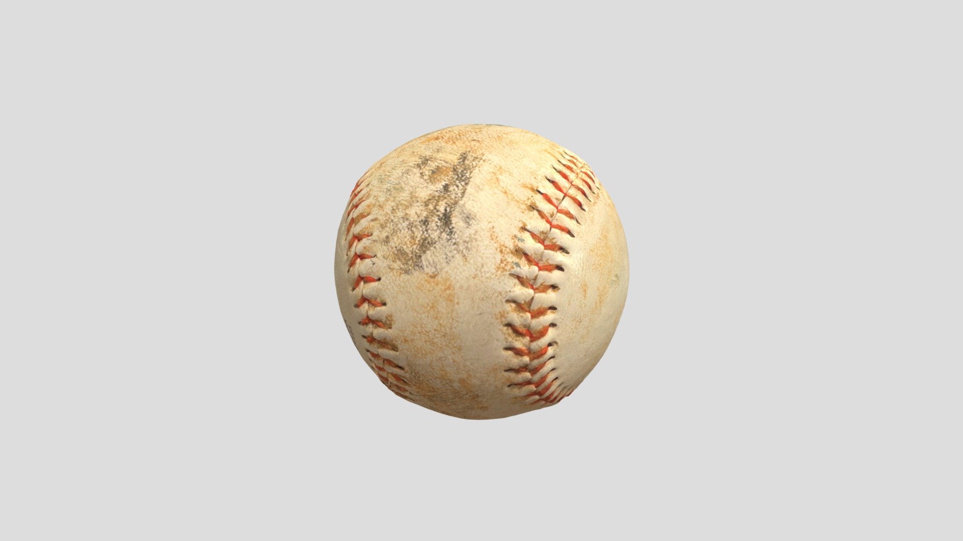 Worn Baseball - 3D model by mushi (@matt.delanuez) [5b26abb] - Sketchfab