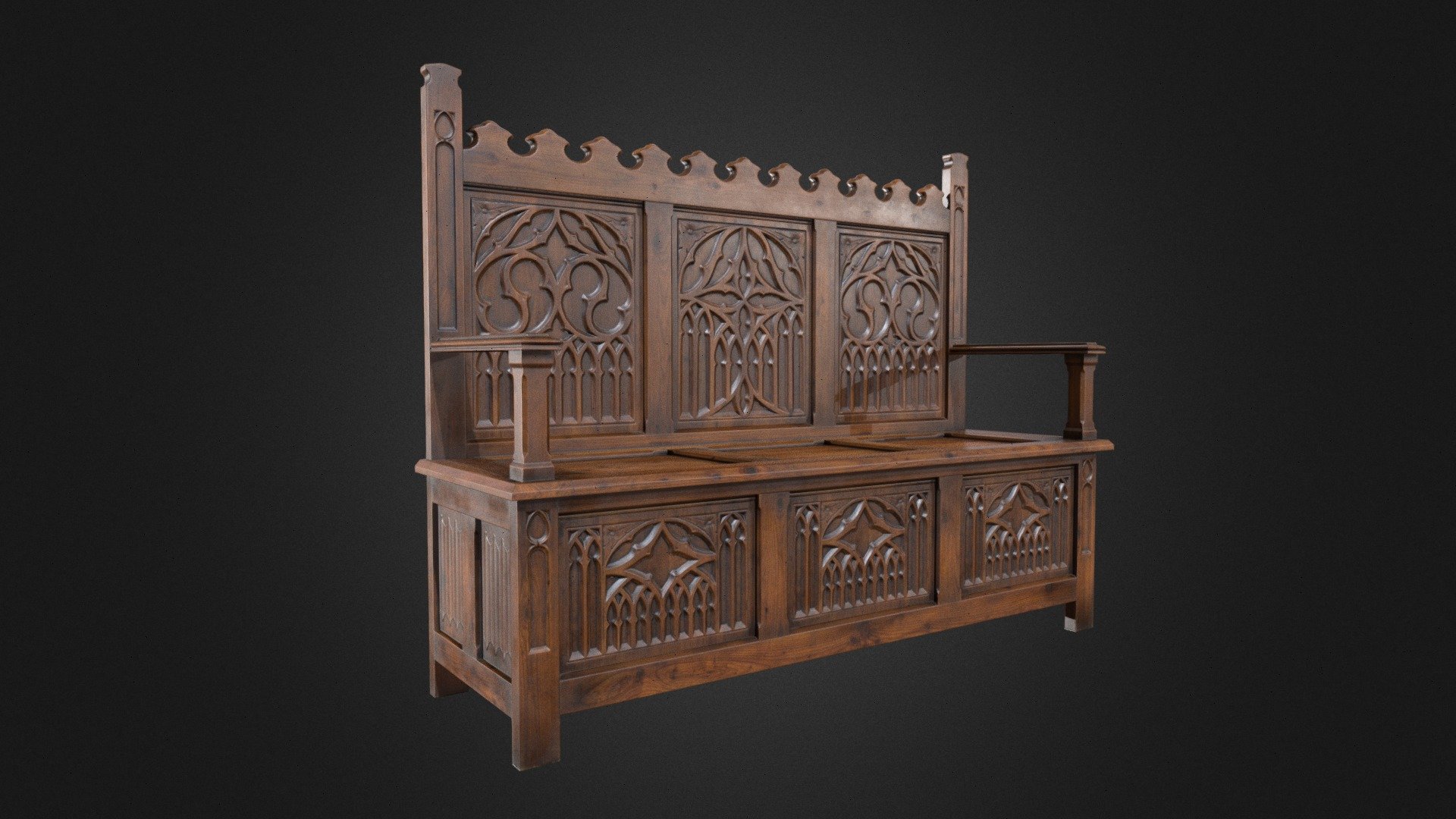 Gothic Bench - Buy Royalty Free 3D model by Moonglade (@Moonglade_inc ...