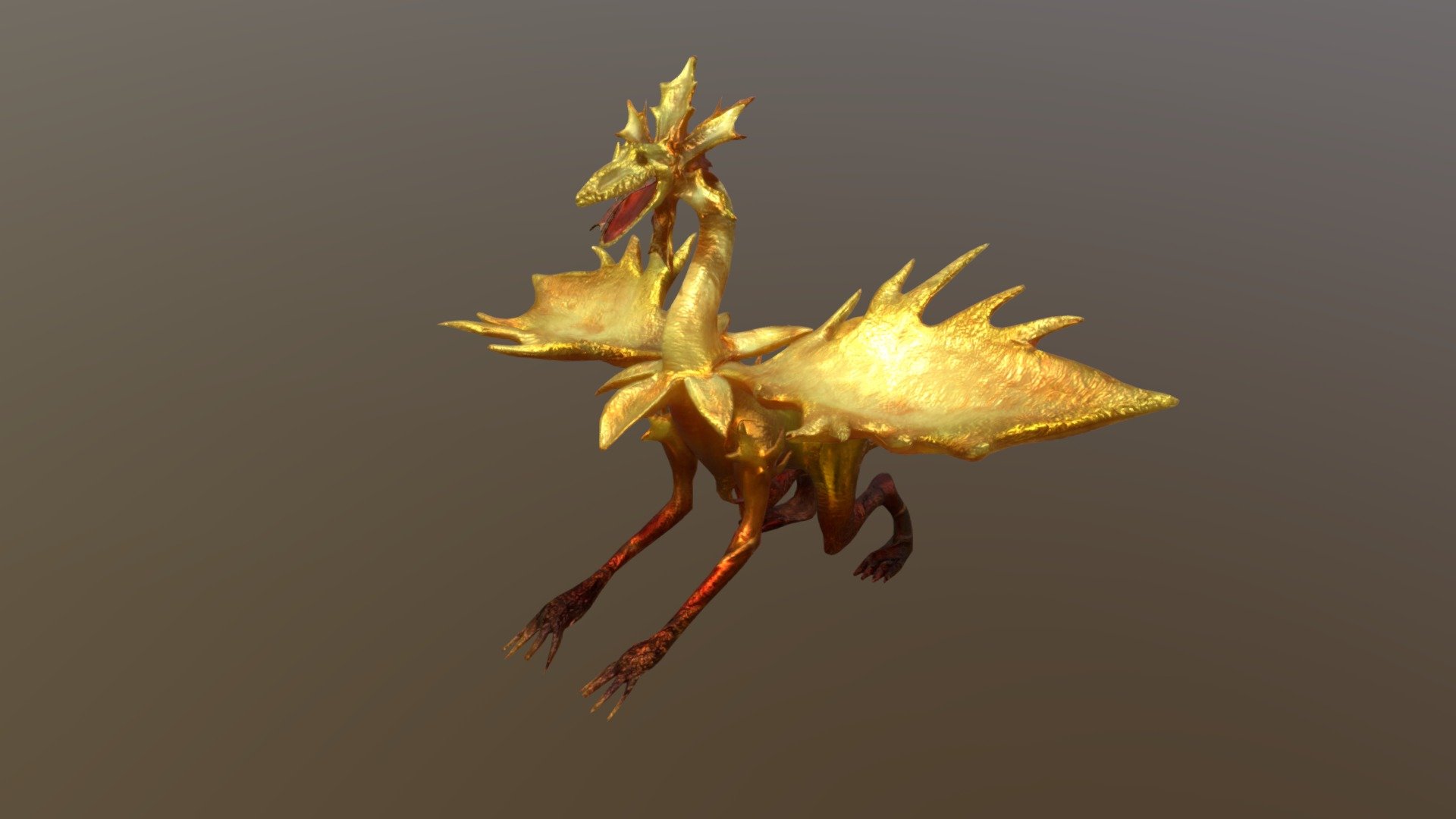 banana dragon 2.0 - 3D model by dgx23200 [5b27bf9] - Sketchfab