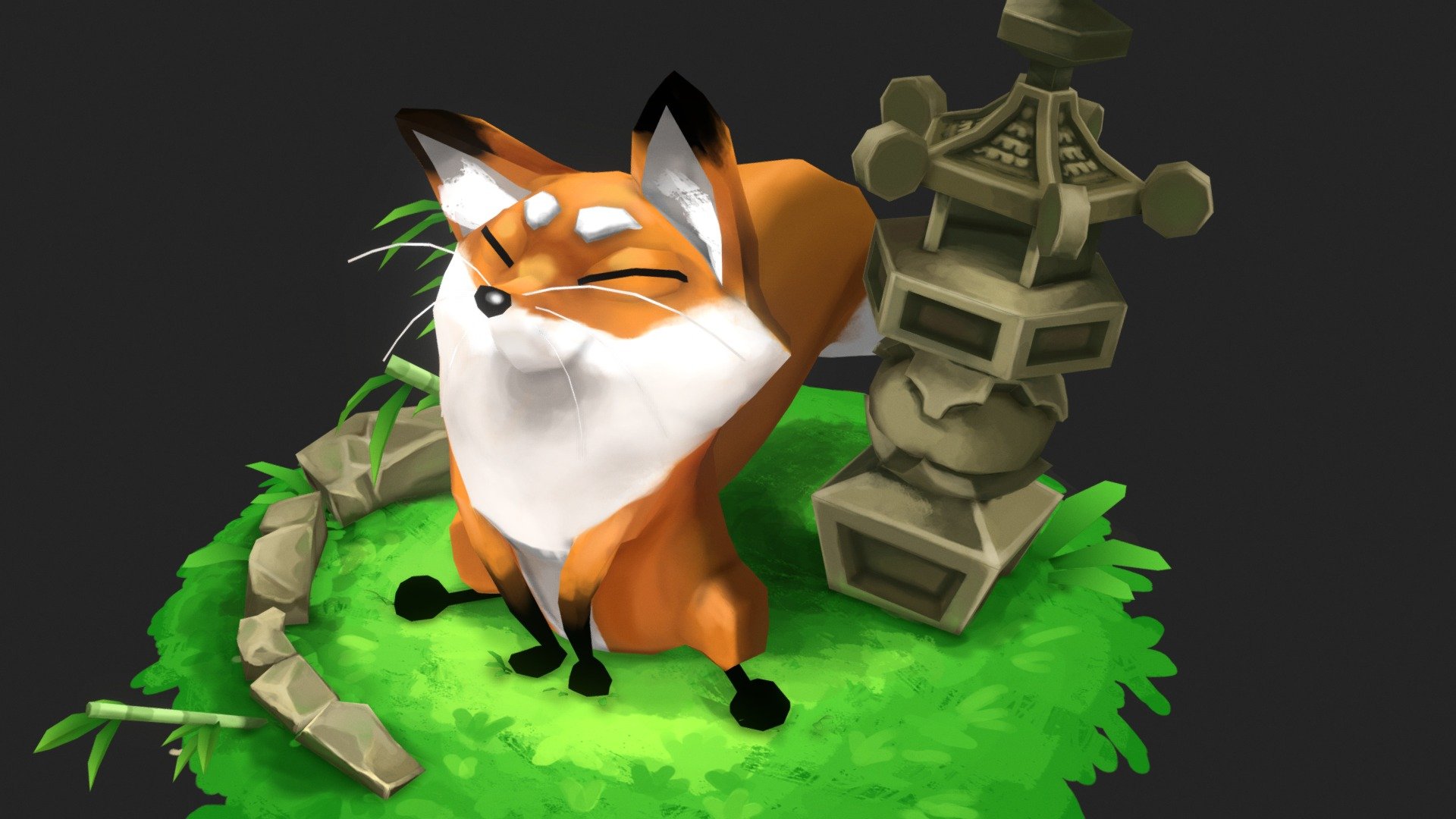 Fox Shrine - 3D model by Mayayay [5b280a8] - Sketchfab