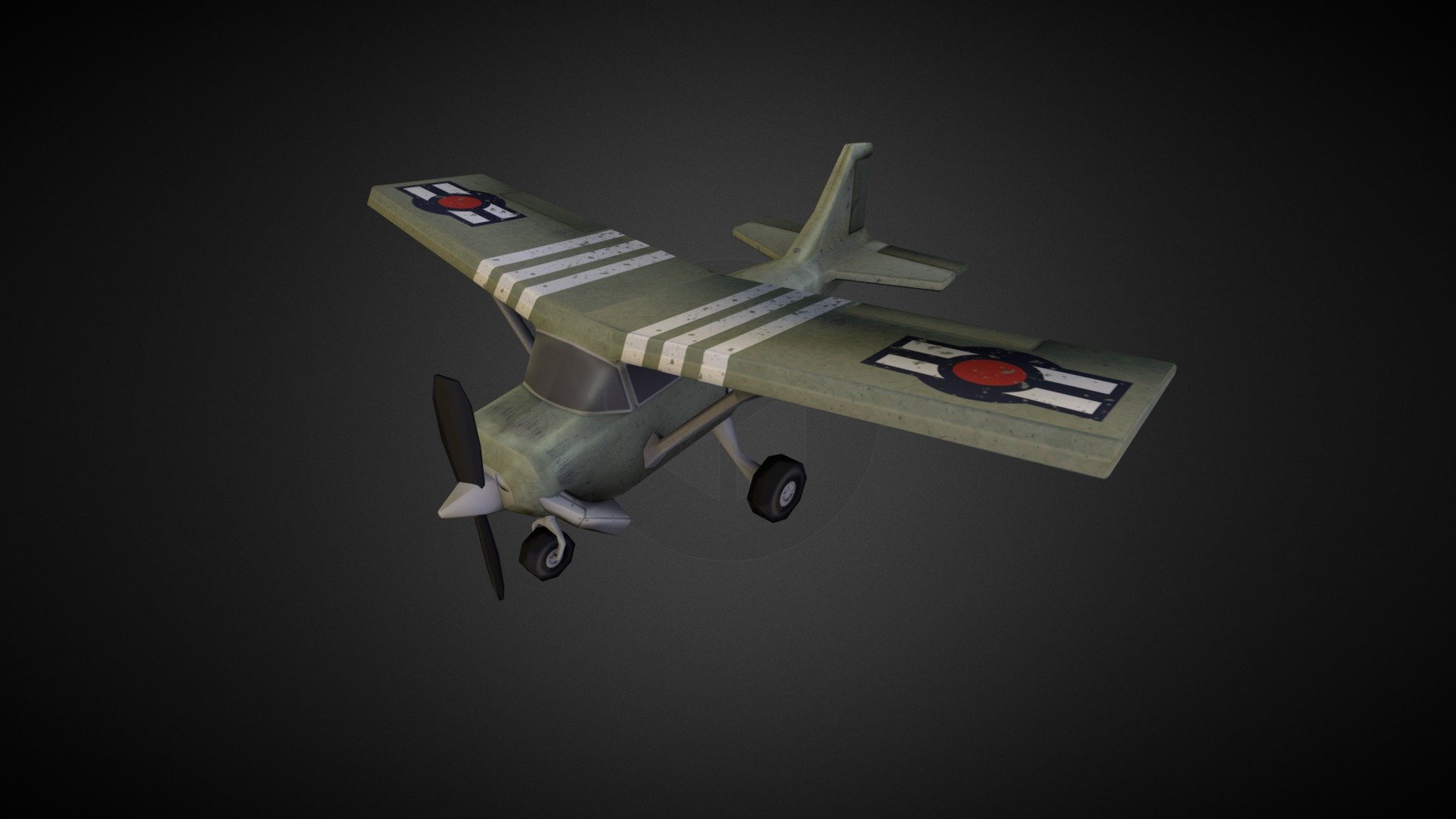 Toon Airplane 03 - Fighter - 3D model by catontheroof.art [5b3344c ...