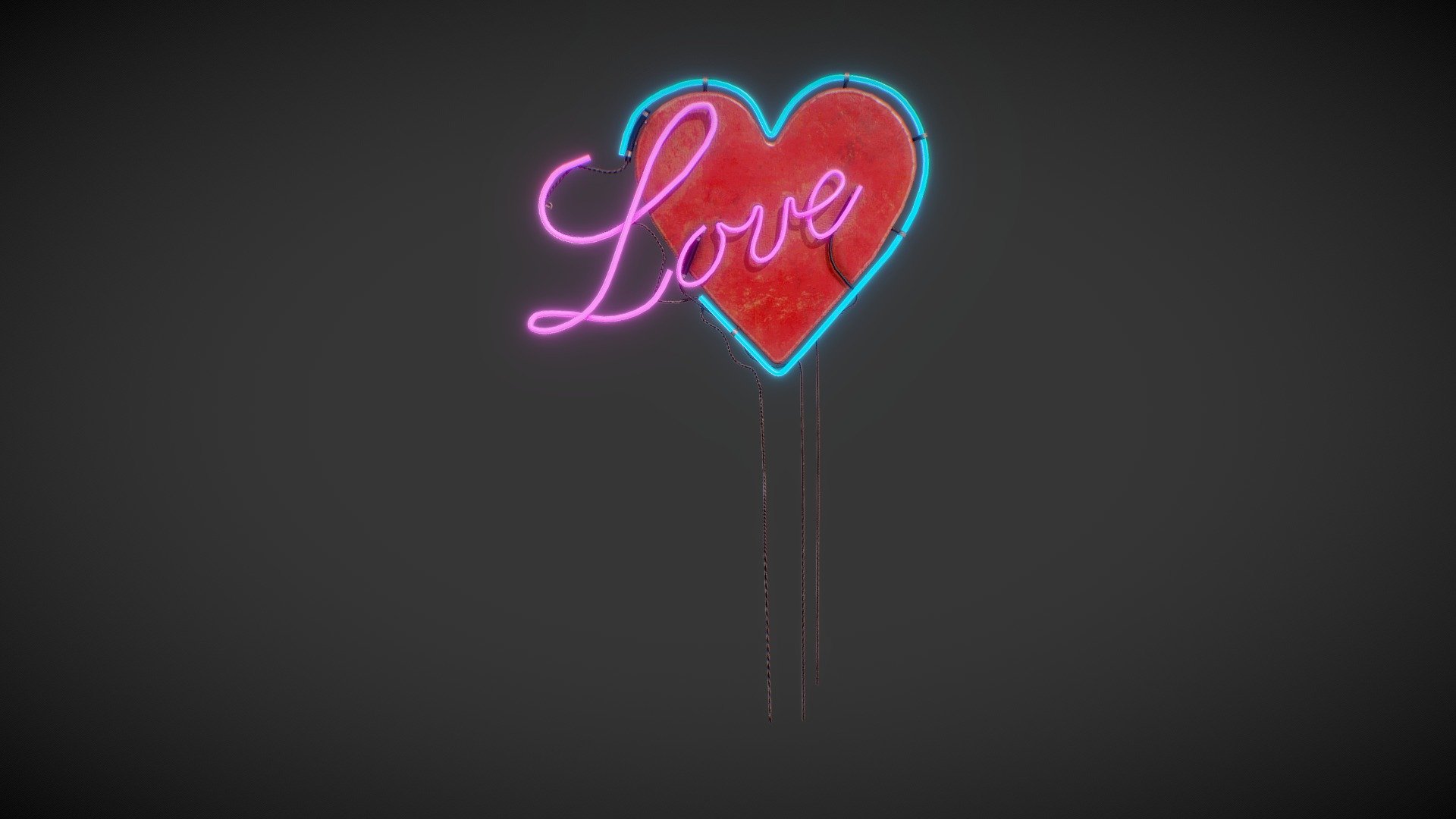 Love Neon Sign v2 - Buy Royalty Free 3D model by Salex [5b35572 ...