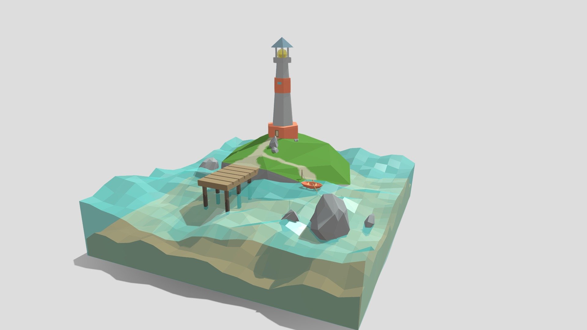 Lighthouse - 3D model by erytau [5b36176] - Sketchfab