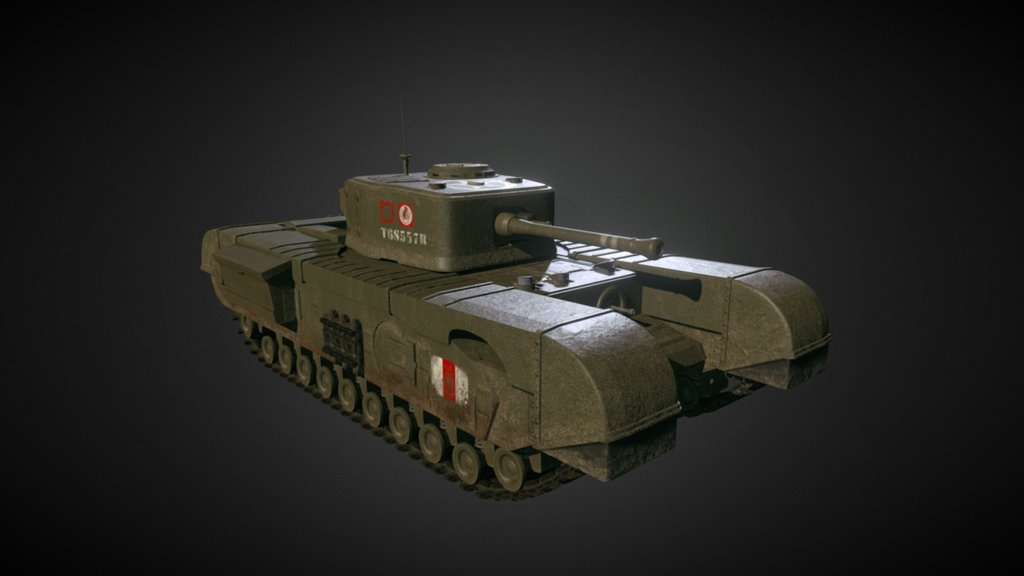 British Churchill Tank - 3D model by Cris Thompson (@cristhompson ...