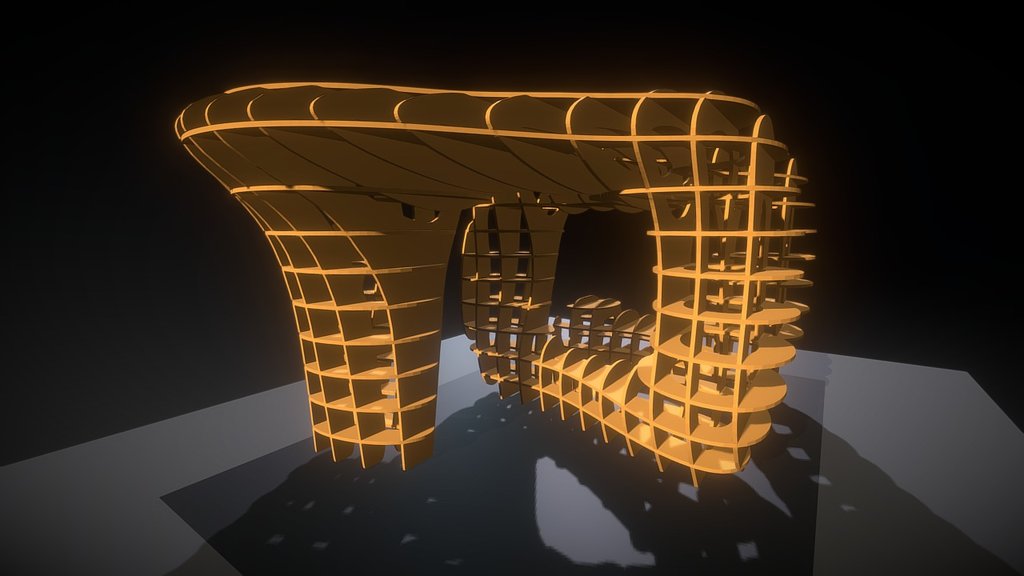 111016 GADlabs WAF 2016 - Waffle Structure - 3D model by Oguz Emre Bal ...