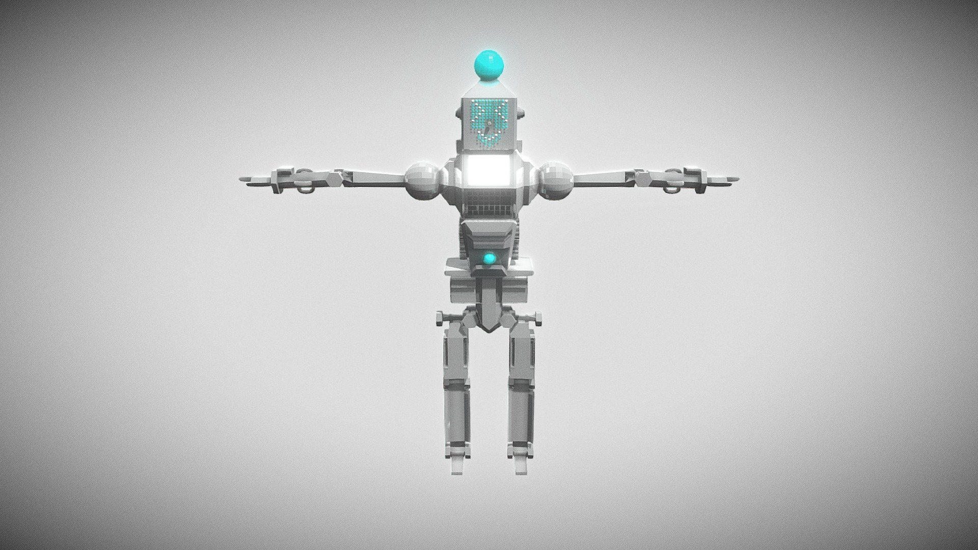 Robot - 3D model by 朝だ！ (@kaeg7gkk3b) [5b3a9c0] - Sketchfab