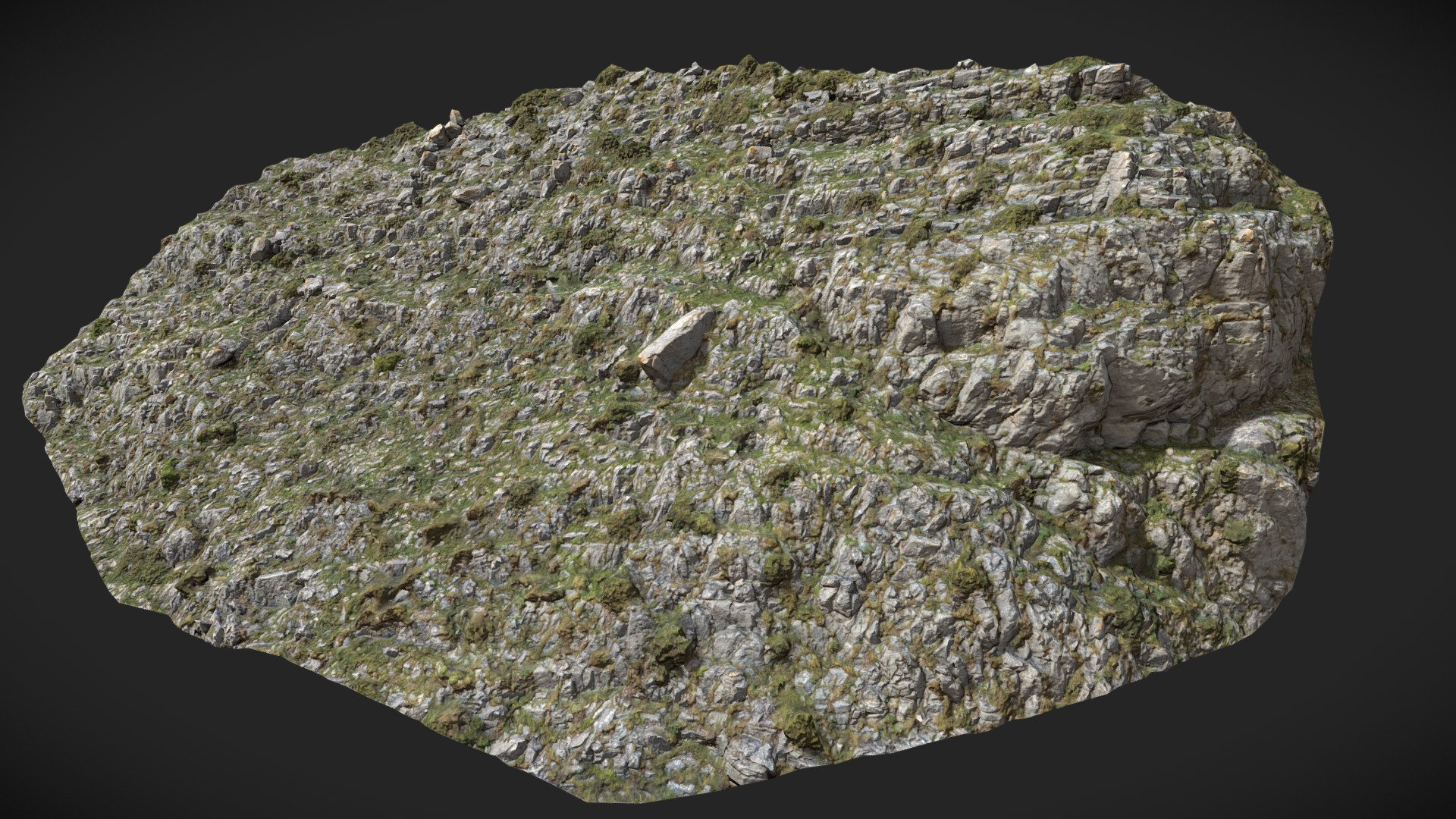 Mountain Rock Slope PBR Scan - Buy Royalty Free 3D model by Per's Scan ...