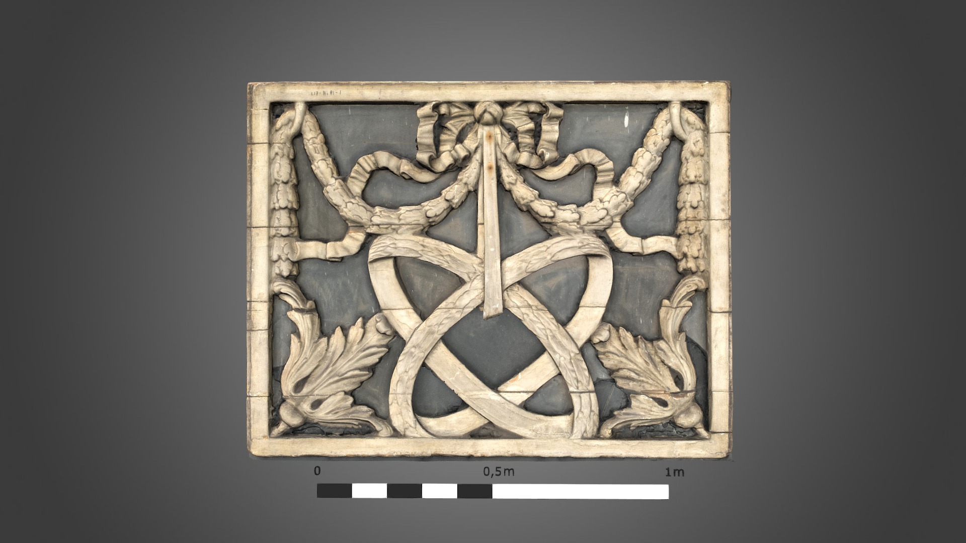 118 Snijraam Lodewijk16(Carved fanlight-Louis16) - 3D model by Erfgoed ...