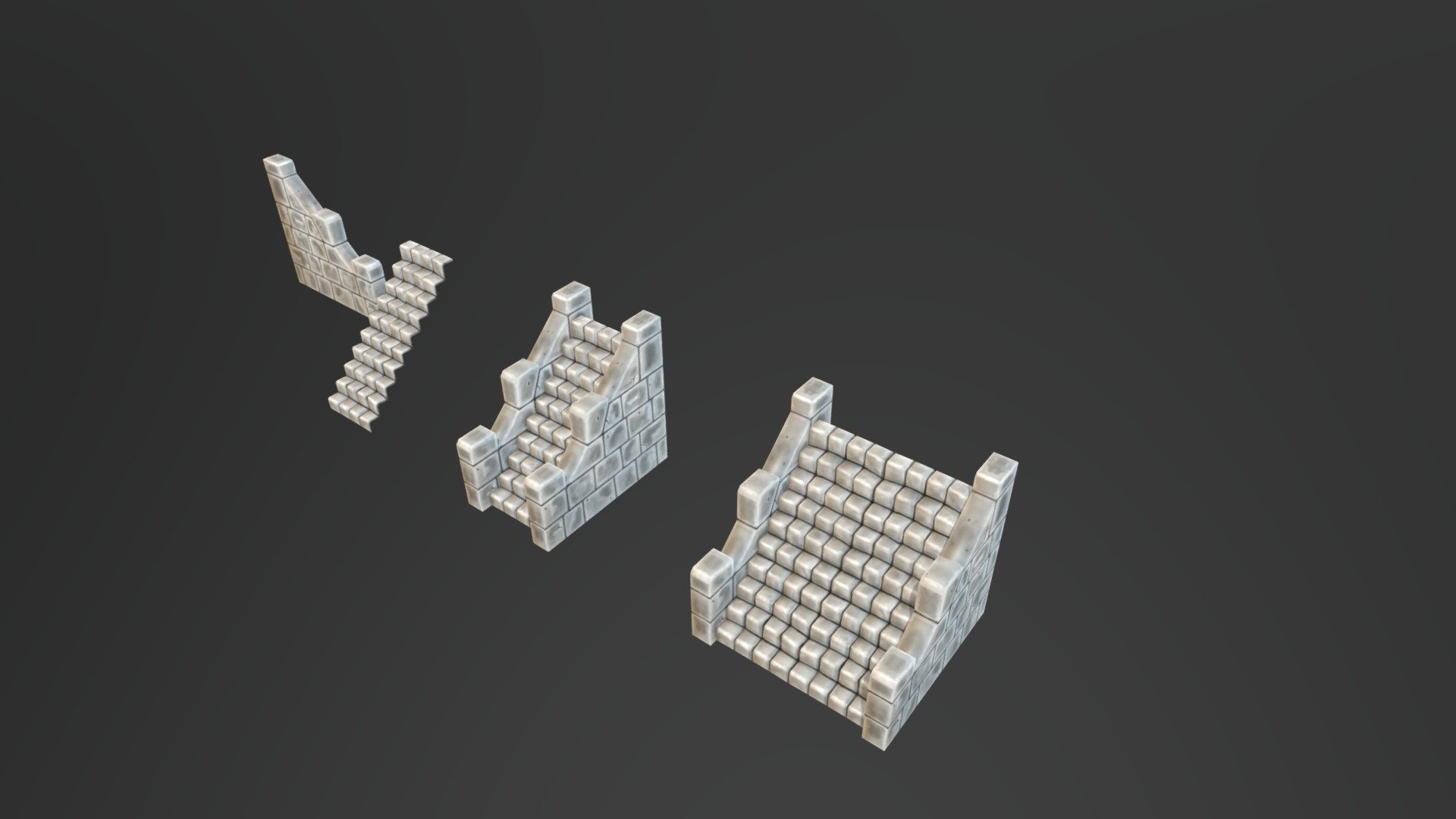 Dungeon Stairs - Download Free 3D model by C. Anastasiadis (@bagatir ...