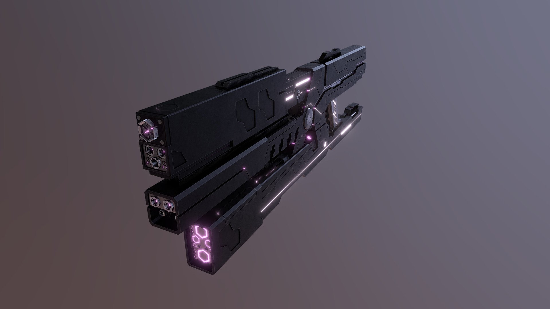 Kitsune Hybrid Pulse Gun - 3D model by Saular [5b3d99d] - Sketchfab