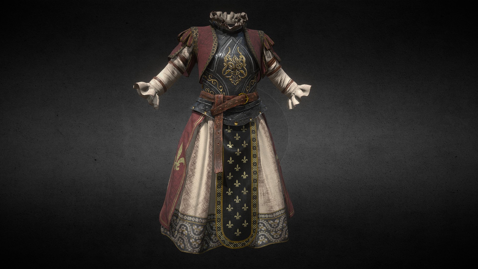 Female Noble Knight Armor - Download Free 3D model by Meast (@mert16art ...