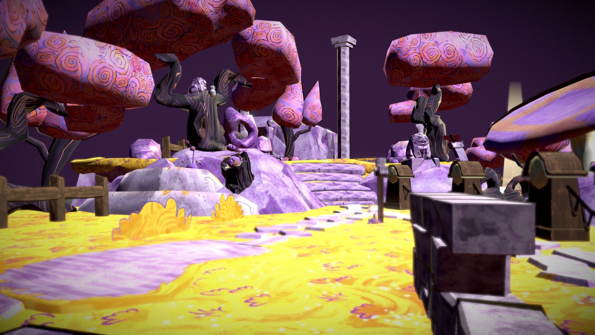 MOMUS Park - CC0 Asset Pack - Download Free 3D model by Polygonal Mind ...