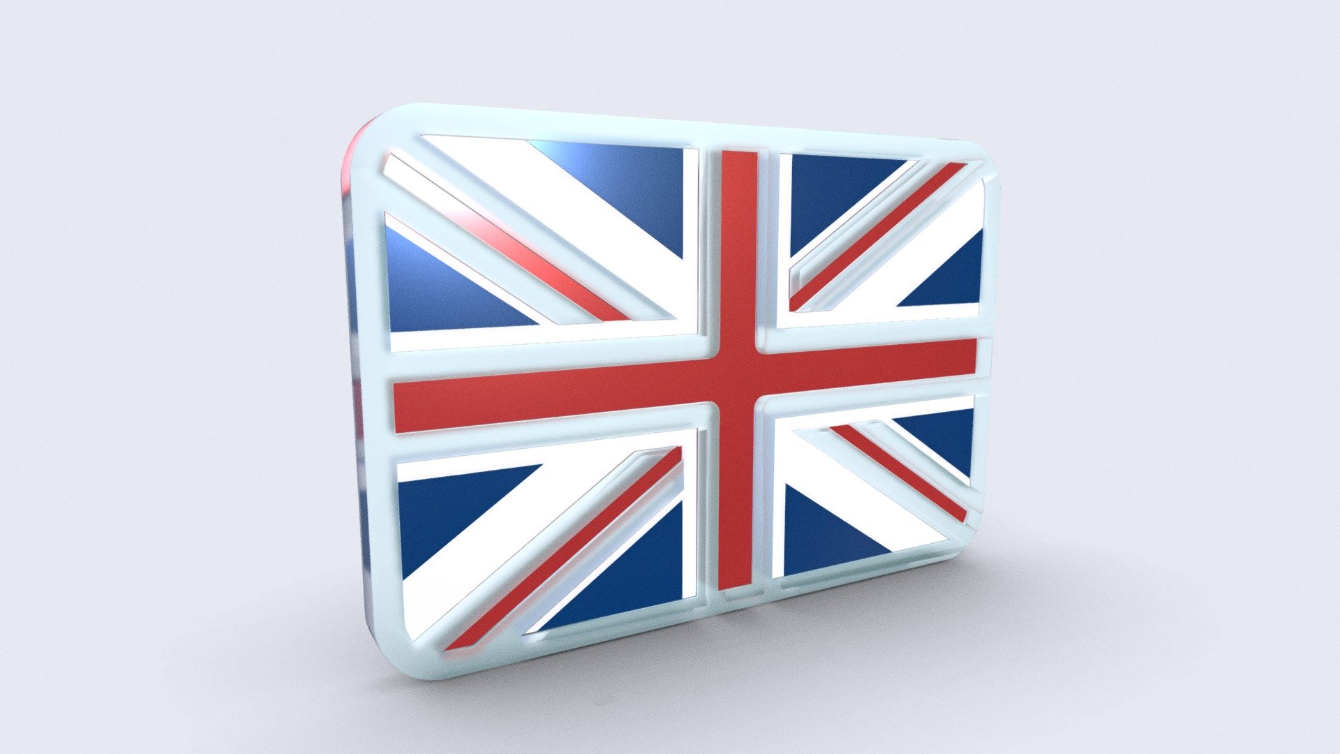 3D Crystalized United Kingdom (British) Flag - Buy Royalty Free 3D ...