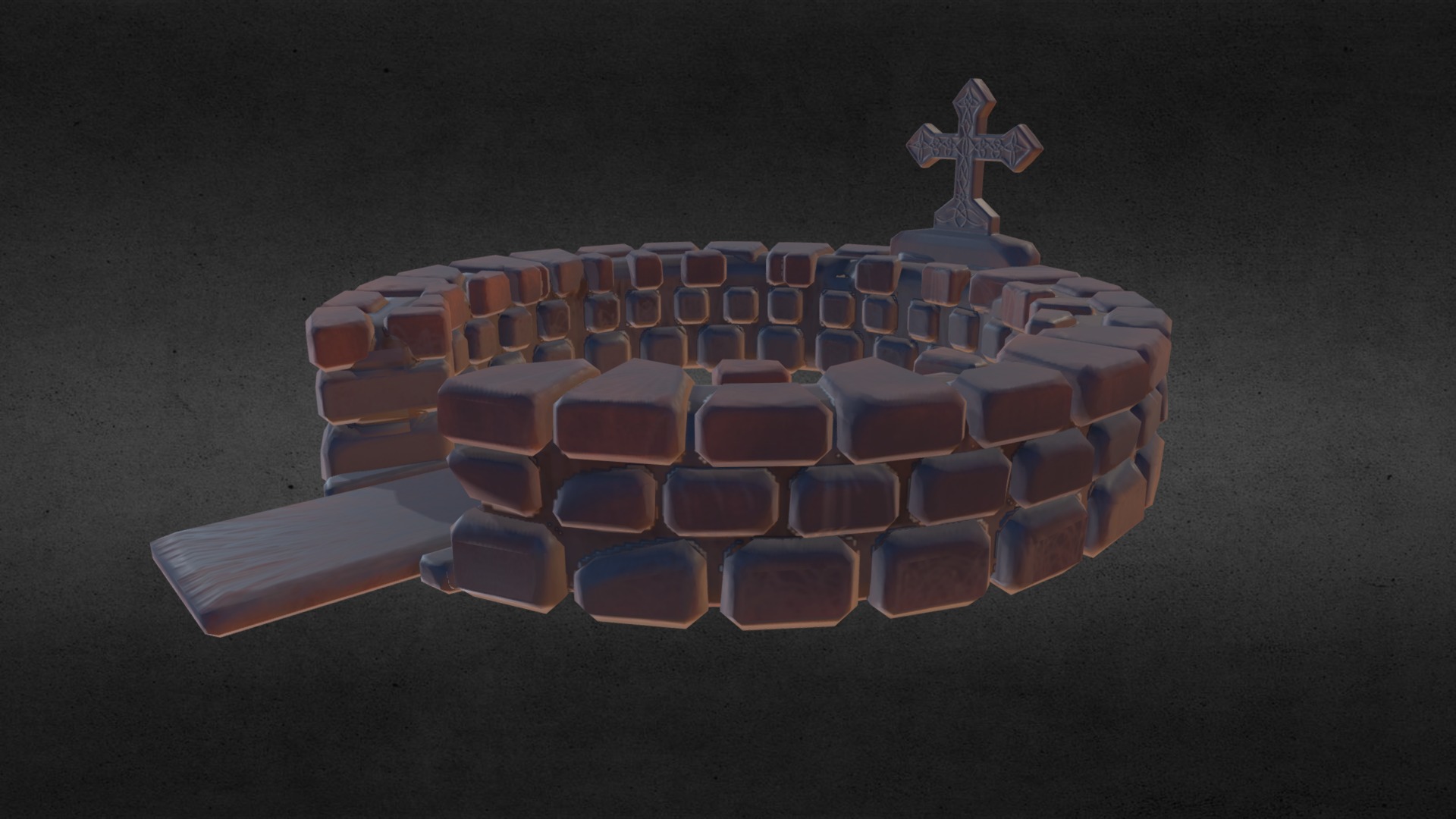Well and Cross - 3D model by NicoleAN [5b41934] - Sketchfab