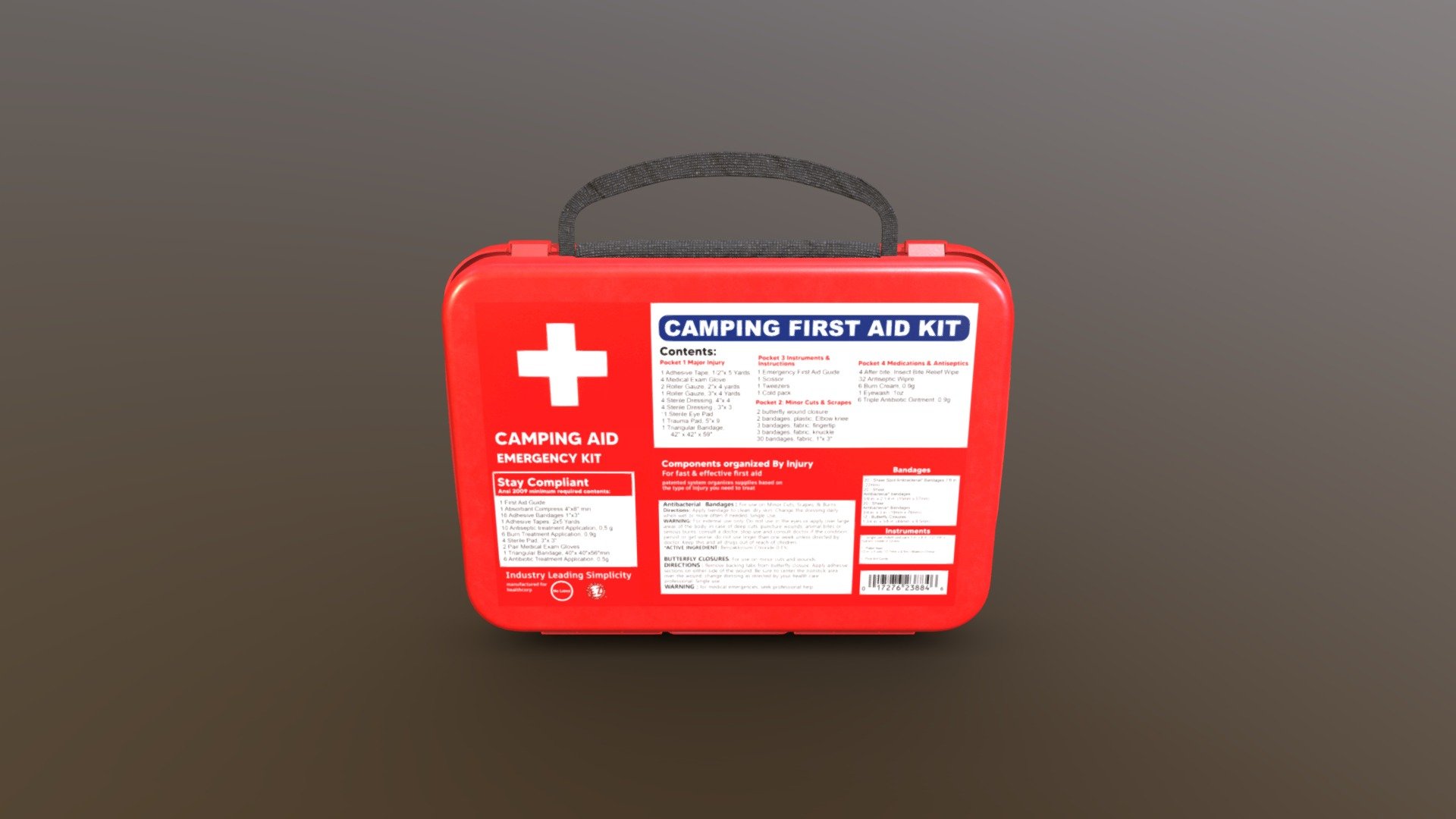 First Aid Kit Camping box - 3D model by Zaverio [5b41fdd] - Sketchfab