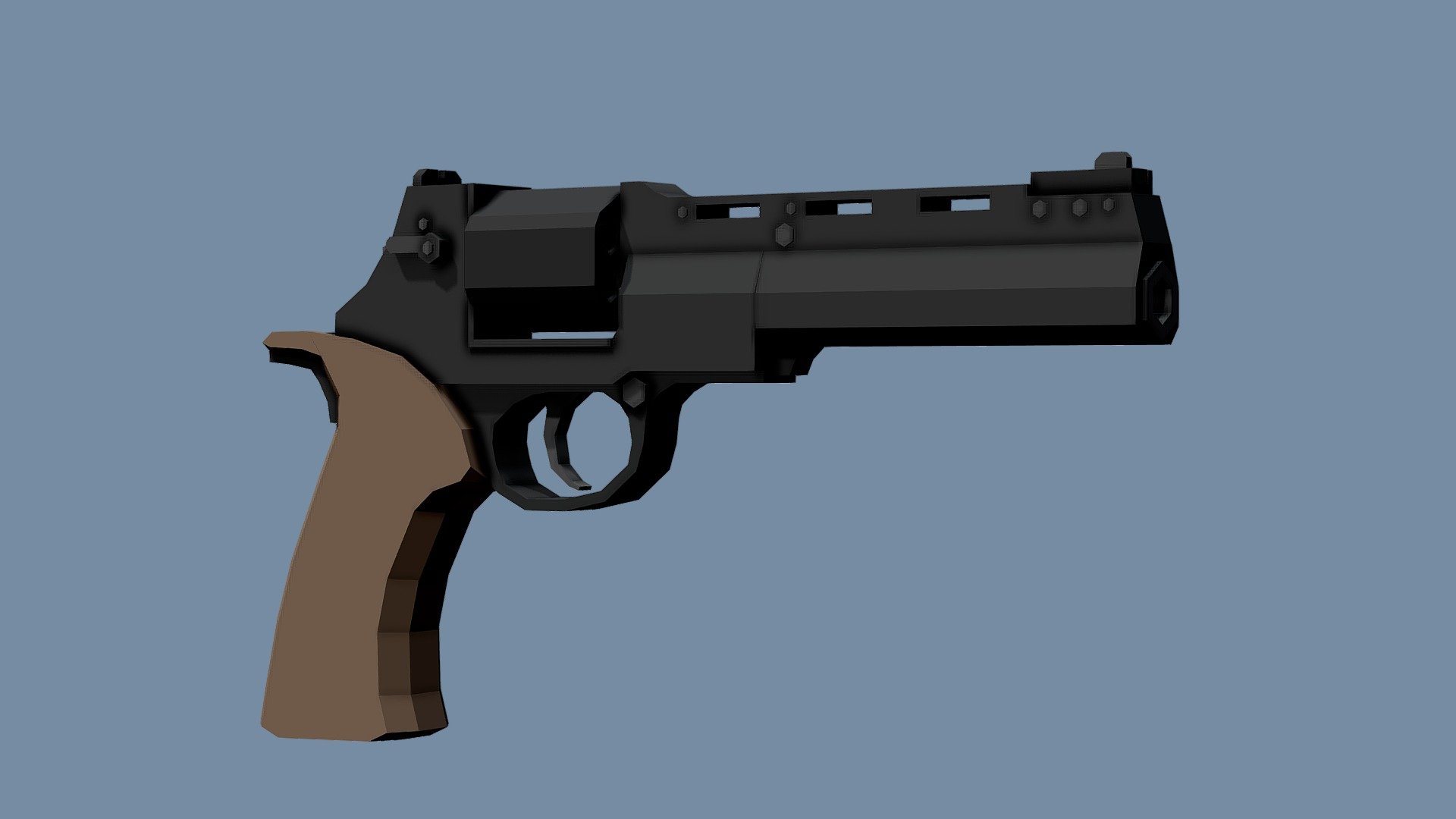 Low-Poly Mateba Unica 6 Autorevolver - Download Free 3D model by ...