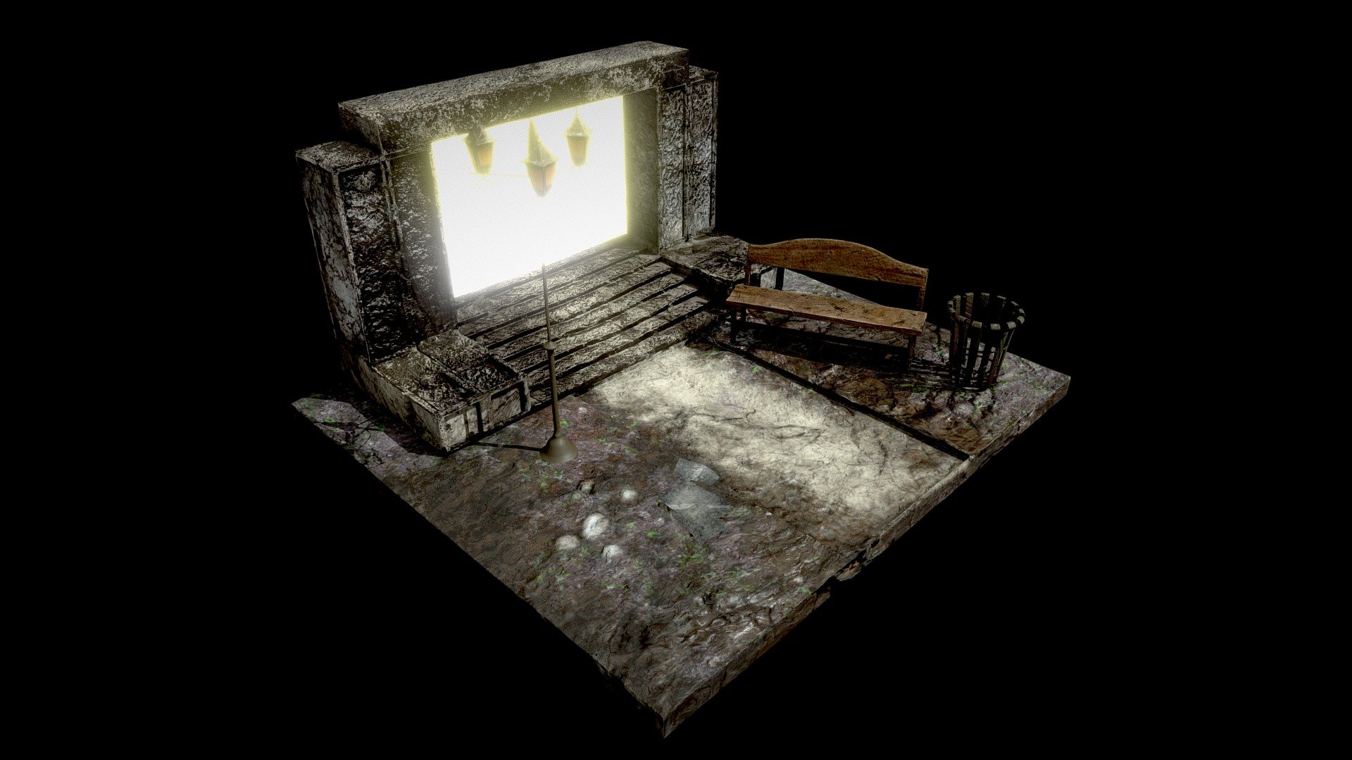 Bench Diorama - Download Free 3D model by Julien_Rambaud [5b44770 ...