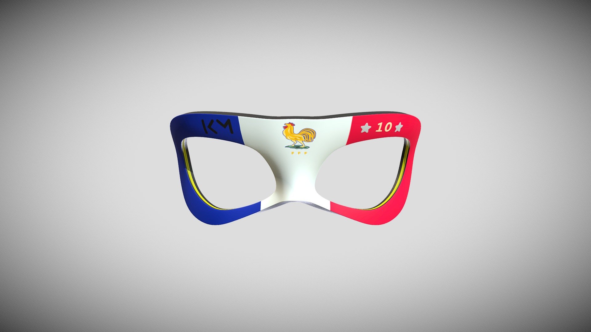 Face Mask Mbappe Euro 2024 - 3D model by AlexMartsen [5b449f3] - Sketchfab