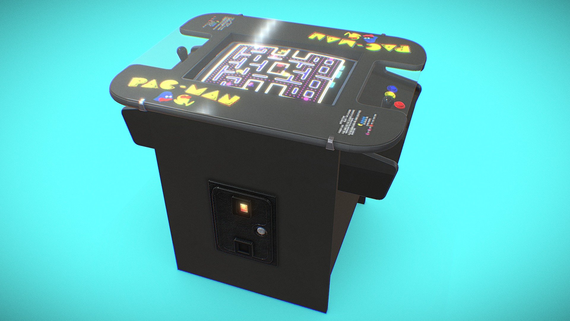 Pacman Arcade Game System - 3D model by kaganproject [5b46734] - Sketchfab
