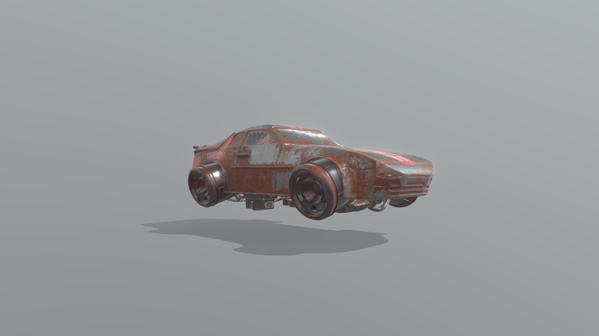 Porsche 944 Turbo, Post-War/Apocalyptic - 3D model by hyucc (@Brady ...