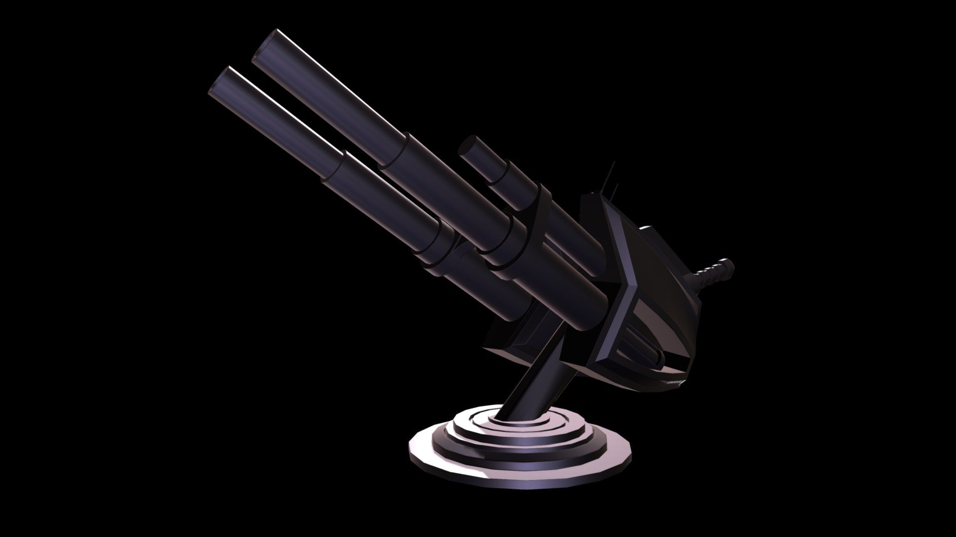 Turret Animation Test - 3D model by Alex Gaston (@Attero) [5b47a87 ...