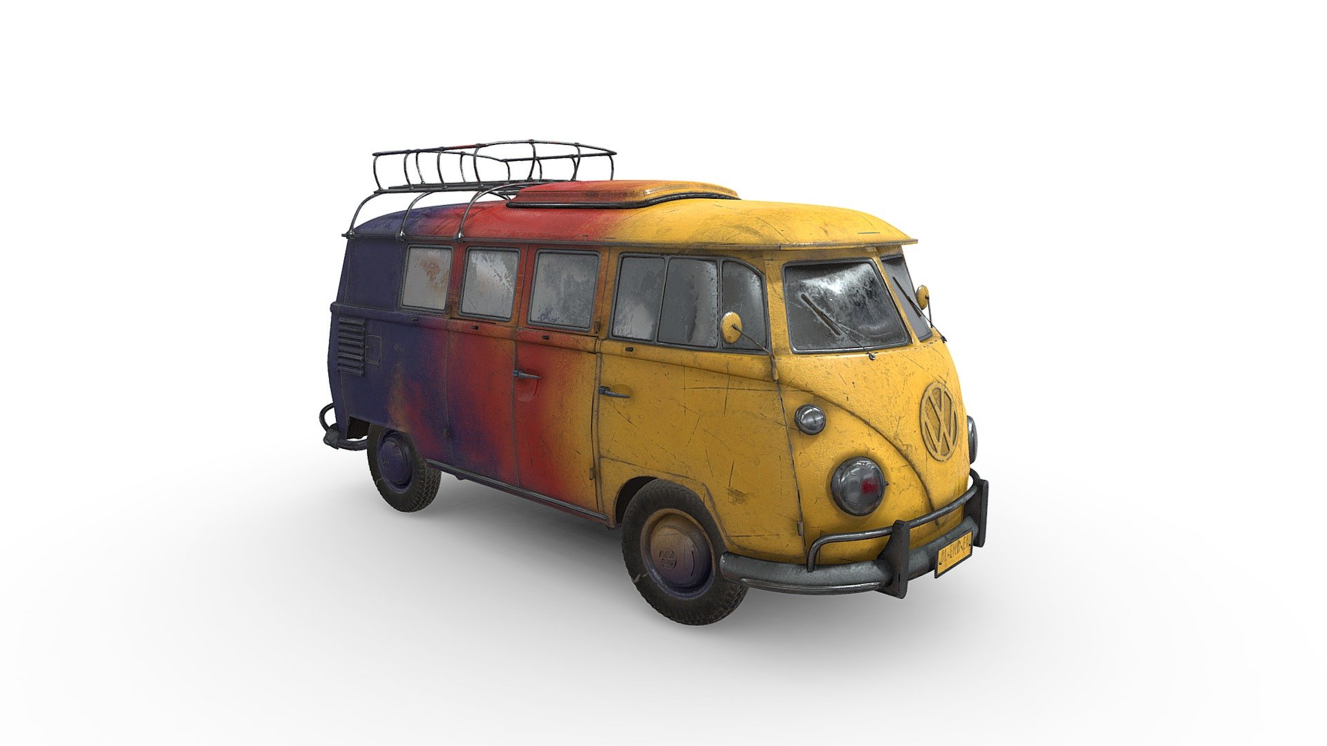 Volkswagen-old-van - Download Free 3D model by mohamedhussien [5b480bc ...